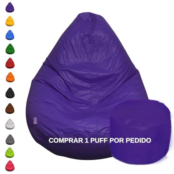 Puff Pera Gigante Cheio Redondo+ Apoio De Pés Grande - Mercadão dos ...