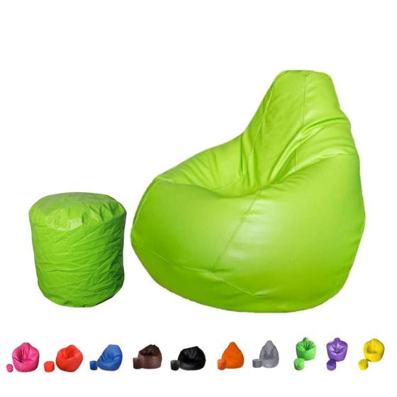 Puff Pera Gigante Cheio Redondo+ Apoio De Pés Grande - Mercadão dos ...