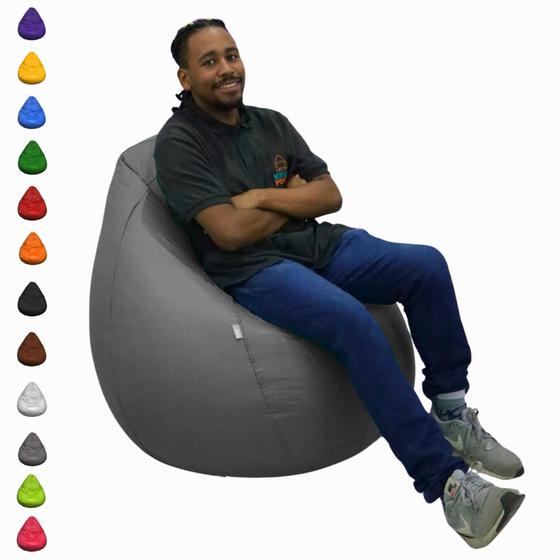 Puff Pera Grande Gigante Cheio Almofadão Escritório Descanso Para ...