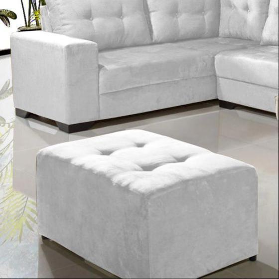 Puff Quadrado Decorativo Banqueta Para Sala Retrô - RBL - Puffs ...