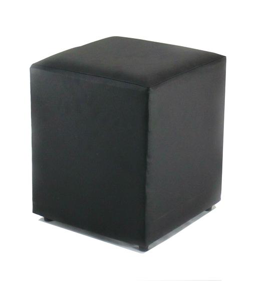 Puff Quadrado material sintético Preto - Abeflex - Puffs - Magazine Luiza