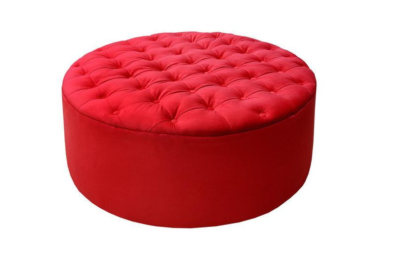 Puff Redondo Capitonê - Lorde - Zurc Decor - Puffs - Magazine Luiza