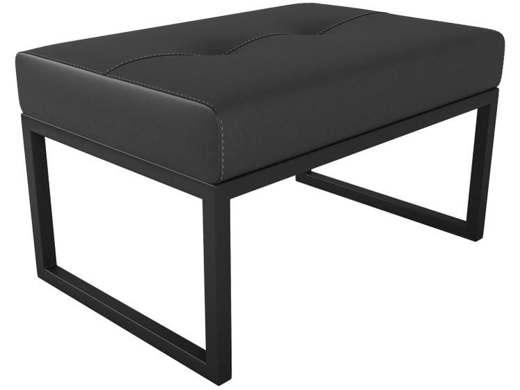 Puff Retangular Solteiro Preto Alexia Matrix - Puffs - Magazine Luiza