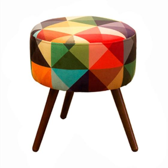 Puff Urban Triângulos Colorido - Decor - Puffs - Magazine Luiza