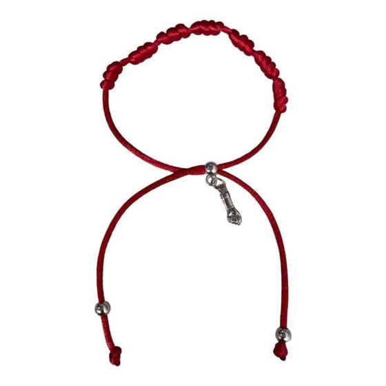 Pulseira Kabbalah Cetim Vermelha Com Figa 7 Nós Proteção - Lua Mística ...