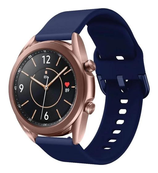 Pulseiras Silicone Para Galaxy Watch 3 41mm - Azul Marinho - t-shirck ...