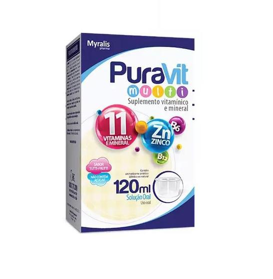 Puravit Multi Solução Oral 120ml Myralis Pharma - Medicamentos ...