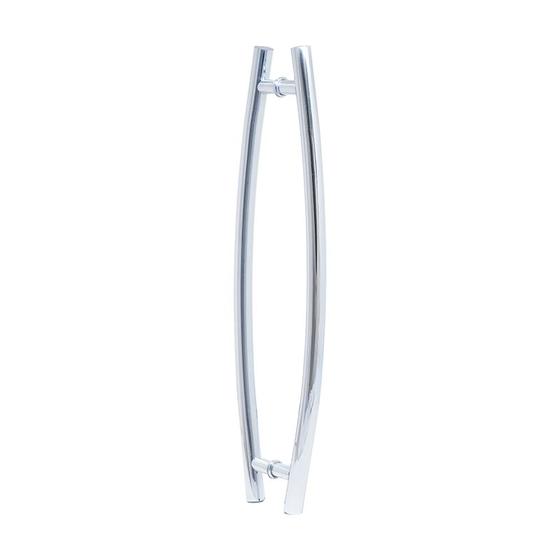 Puxador para Porta Tubular Curvo Arco 60 cm Polido - Cicaba - Puxadores ...