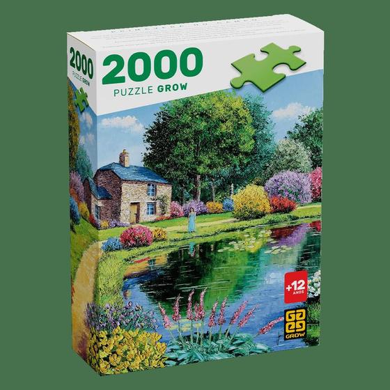 Puzzle 2000 peças Primavera no Campo - Grow - Quebra Cabeça acima de 1. ...