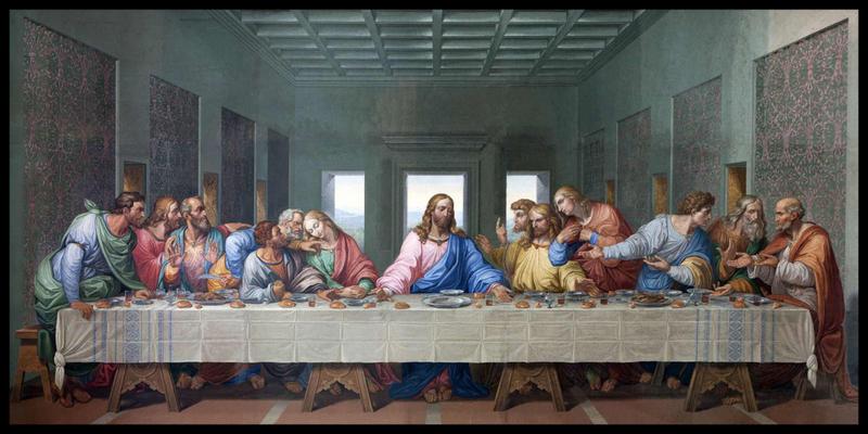 Quadro A Santa Ceia - Giacomo Rafaelli - (releitura da obra de Leonardo ...