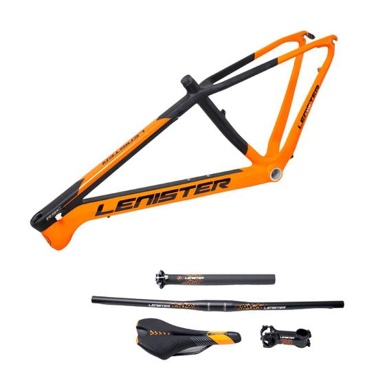 Quadro Aro 29 Carbono Lenister Bike Mtb Tapered Eixo 9mm Kit - Quadro ...