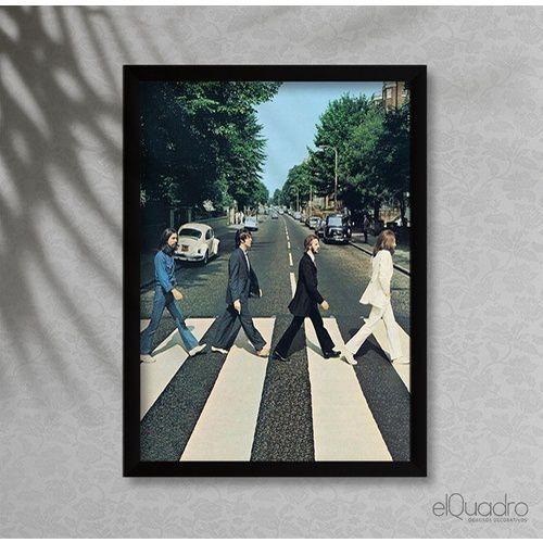 Quadro Banda The Beatles Com Moldura E Vidro A4 - elquadro - Quadro ...