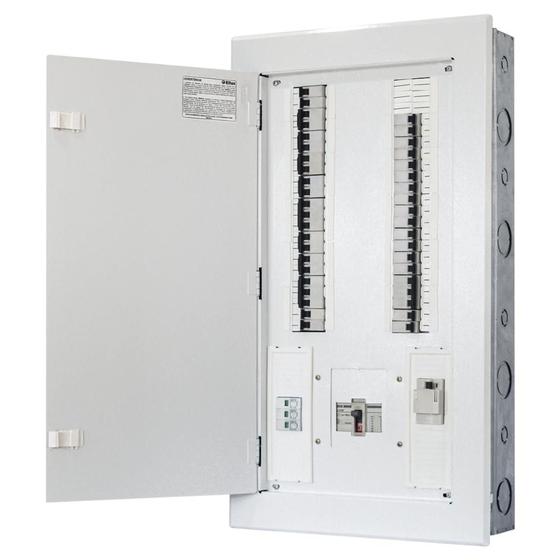 Quadro bifásico 44 disjuntores din 150a embutir+geral+24mod - ELLUX - Caixa e Quadro Elétrico ...