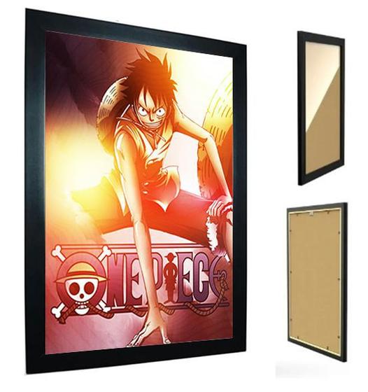 Quadro C/ Moldura - One Piece - Monkey D. Luffy - M84 - FJ Utilitys ...