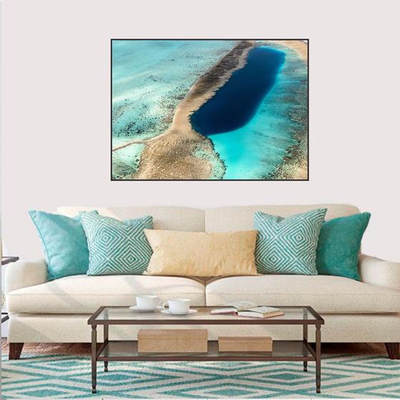 Quadro Canvas Tons de Azul do Mar 60x90 - LUGGUI ART. FOTOG. - Quadro ...