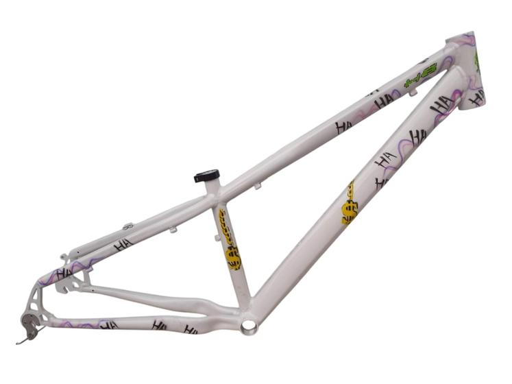 Quadro de Bicicleta aro 26 Freeride / Dirt Jump Grafitado PALHAÇO Ha Ha ...
