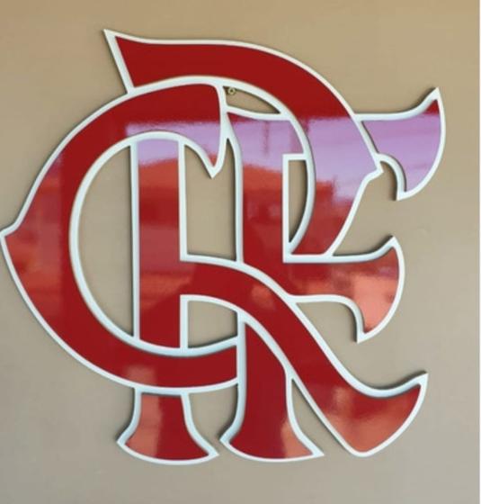 Quadro decoração CRF Flamengo 40cm em MDF alto relevo - Allcorte ...