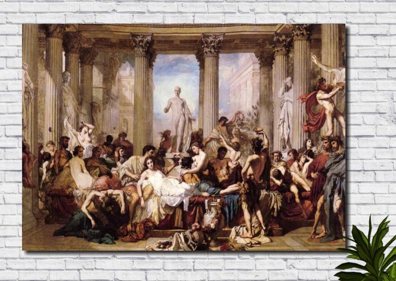 Quadro Decorativo A Queda Do Império Romano 1 Peça - Arte quadro ...