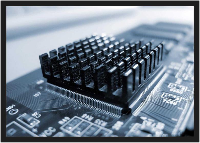 Quadro Decorativo Eletrônica Informática Moldura Rc10 - Vital Quadros ...