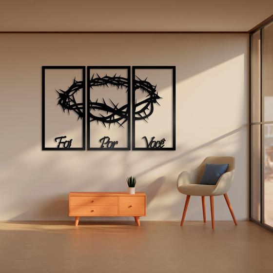 Quadro Decorativo Foi por Você / MDF 3MM - 120 CM - FILADELFIA - Quadro ...