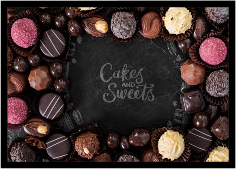 Quadro Decorativo Gourmet Doces Padarias Confeitarias Docerias Comércio ...