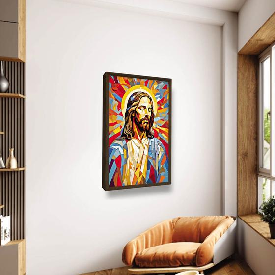 Quadro Decorativo Jesus Moderno Moldura - Looks Objetos de Arte ...