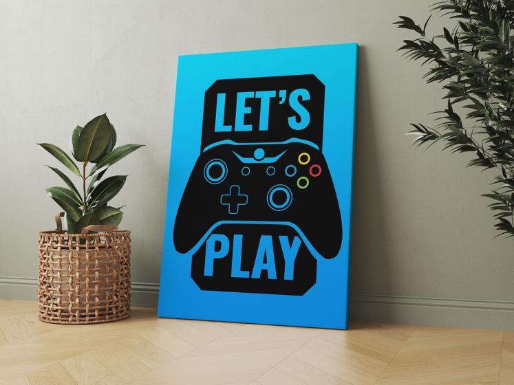Quadro Decorativo Lets Play Canvas 50x70 - Foto Paulista - Quadro ...