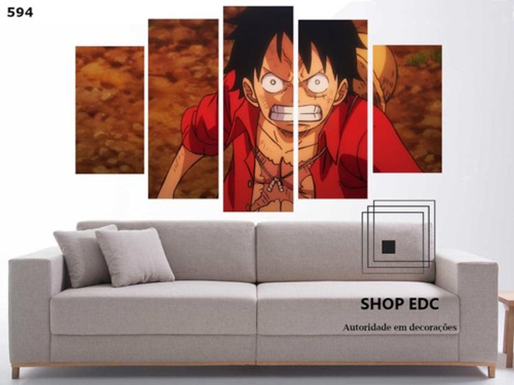 Quadro Decorativo Luffy Raiva One Piece Anime - DECORESTUDIO - Quadro ...