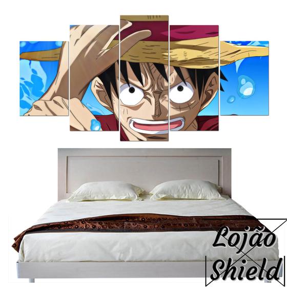 Quadro Decorativo One Piece Luffy Capitão Excelente Qualidade - Lojão ...