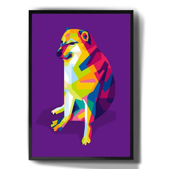 Quadro Decorativo Pop Arte Doge Cachorro Meme Arte - Tribos - Quadro ...