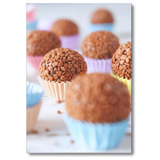 Quadro Decorativo Sala Quarto Confeitaria Cozinha Brigadeiro Chocolate ...