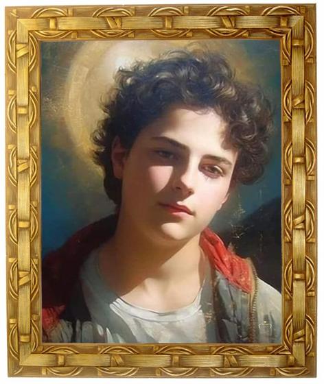 Quadro Do Santo Carlo Acutis, Mod.03, Tam.30x25cm. Angelus - Quadro Decorativo - Magazine Luiza