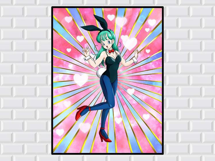 Quadro Dragon Ball - Bulma Bunny (Coelhinha) - G2U - Quadro Decorativo ...
