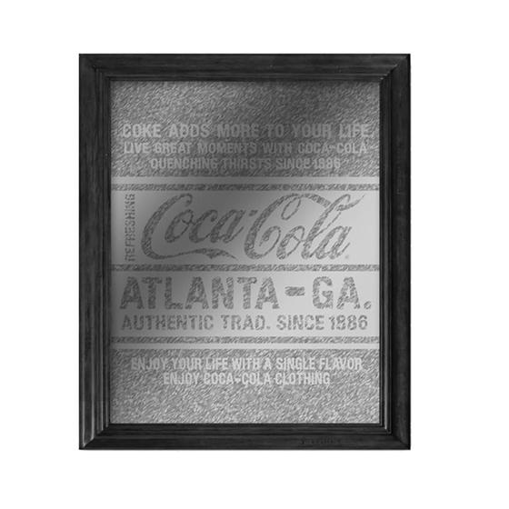Quadro Espelho Madeira/Vidro Coca-Cola Atlanta Since 1886 P/ - Incasa ...