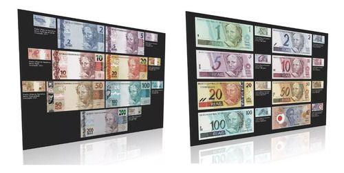 Quadro Expositor Cédulas Primeira Familia Do Plano Real 1a - MoedaRara Numismática - Quadro ...