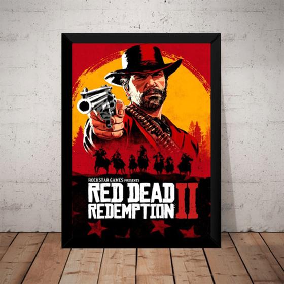 Quadro Game Red Dead Redemption 2 Arte Poster Com Moldura - Fanarte ...