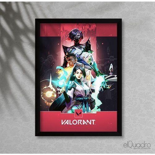 Quadro Jogo Valorant - A4 C/ Moldura E Vidro - elquadro - Quadro ...