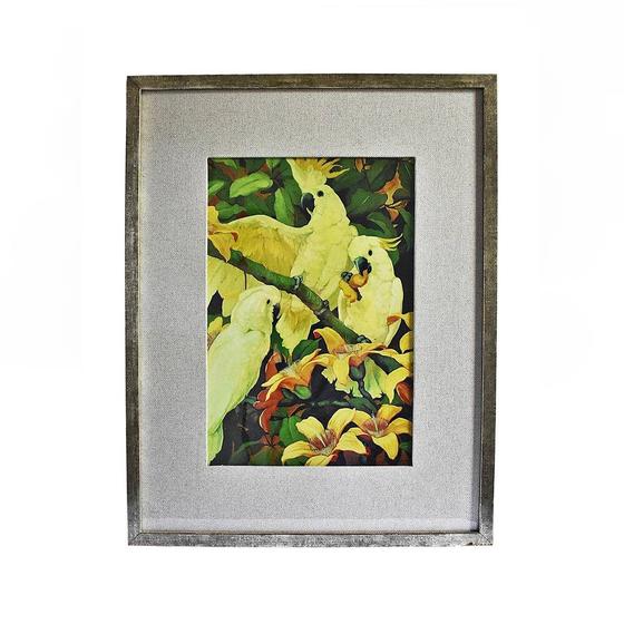 Quadro Pintado a Mão Calopsita Paspatur em Tecido 70x55cm - Artes Em ...