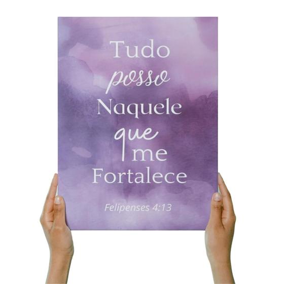 Quadro Plaquinha Decorativa MDF Frases Bíblicas - FR67 - OS ARCANJOS ...