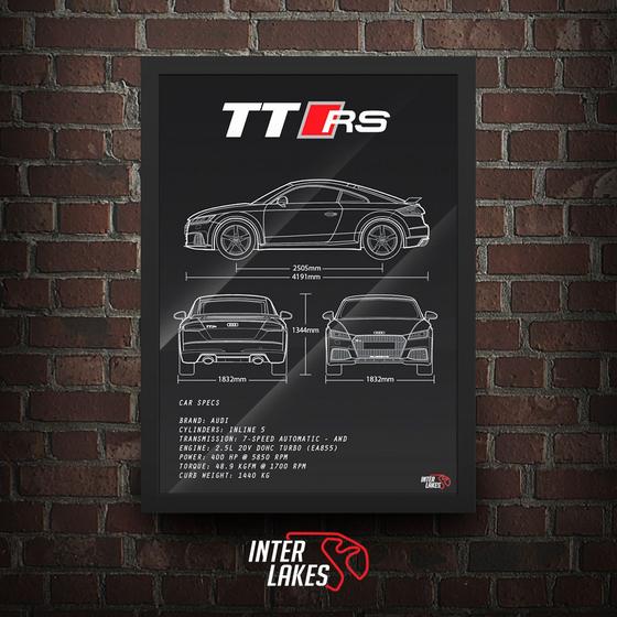 Quadro/poster audi ttrs coupe 2018 - Interlakes - Quadro Decorativo ...