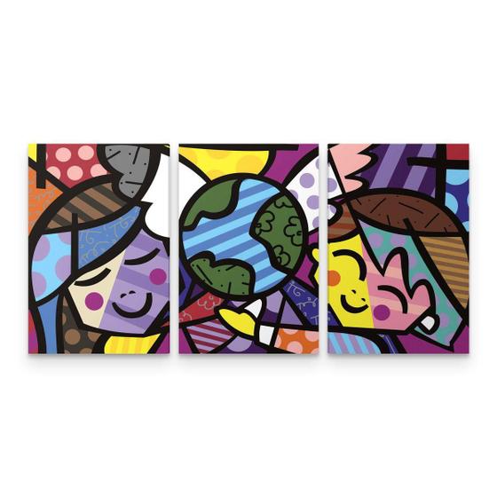 Quadro Romero de Britto Children World - Loja Wall Frame - Quadro ...