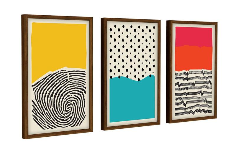 Quadros Decorativos para Parede Quarto Sala Abstrato Cores Moderno ...