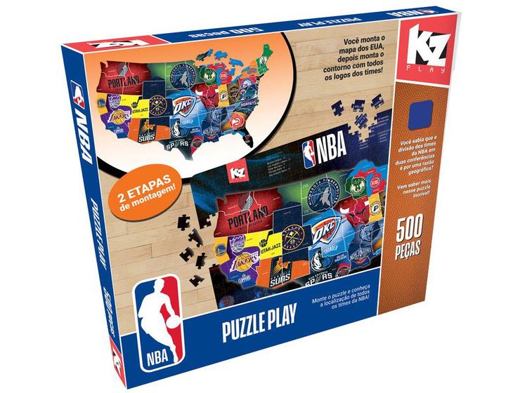 Quebra-cabeça 500 Peças NBA Puzzle Play Elka - Quebra Cabeça - Magazine ...