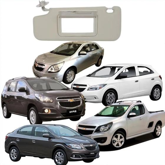 Quebra Sol Com Espelho Onix Prisma Spin Cobalt Montana 2013 Lado ...