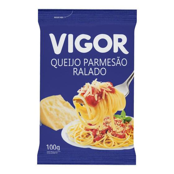 Queijo Parmesão Ralado VIGOR Pacote 100g - Queijo - Magazine Luiza