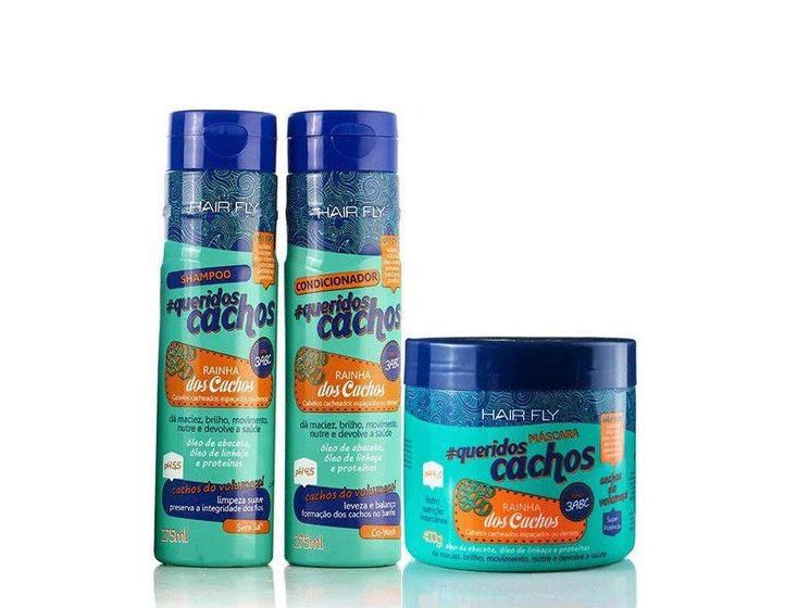 Queridos Cachos Rainha Dos Cachos Hair Fly Kit 3 Passos - Ativador de ...