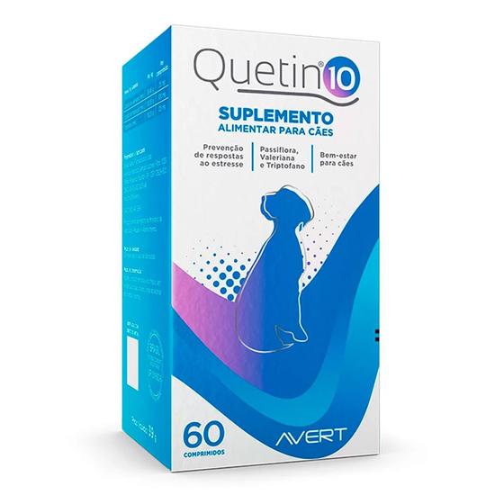Quetin 10 Suplemento Alimentar para Cães com 60 Comprimidos - Avert ...
