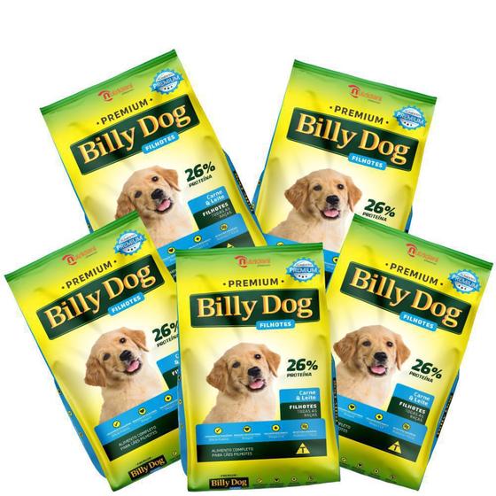 Ração Billy Dog Filhotes 5Kg - Kit com 5 Pacotes de 1Kg - Outros Pets ...