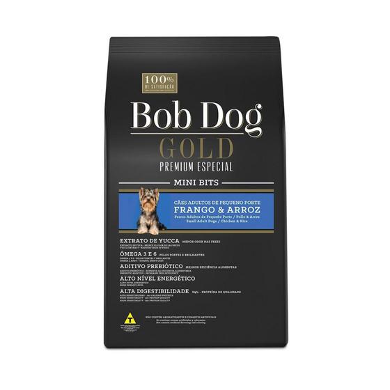 Ração Bob Dog Gold Premium Especial Mini Bits para Cães Adultos de ...