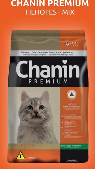 Ração chanin premium filhotes sabor carne, peixe e frango - Outros Pets ...
